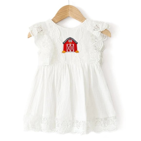 boutique | Dresses | Farm Dress Barnyard Birthday Outfit Dress Clothes ...